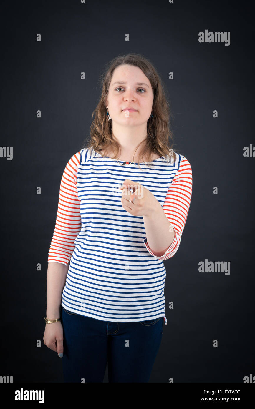 People pointing in different hi-res stock photography and images - Alamy