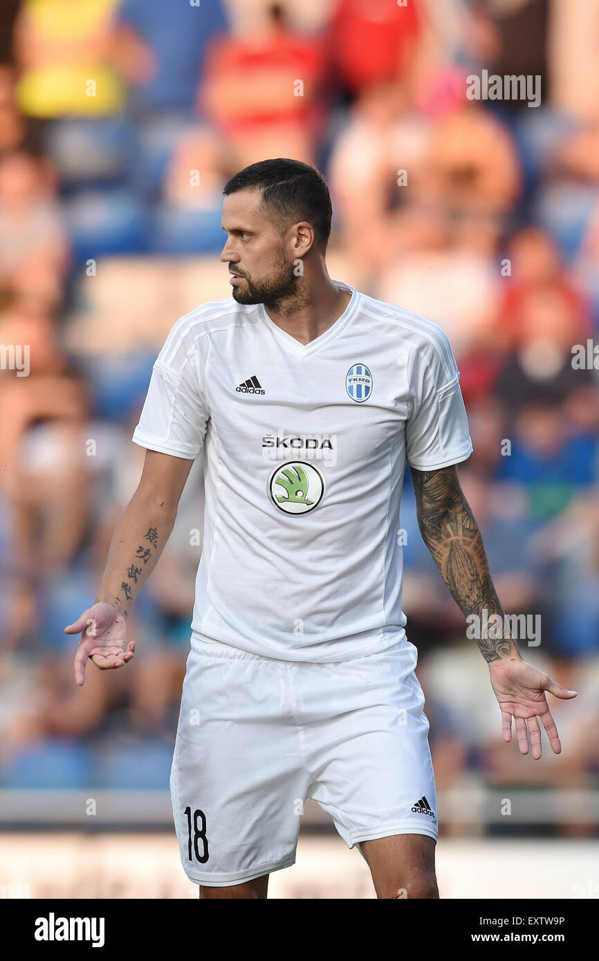 Prague, Czech Republic. 16th July, 2015. Lukas Magera of Boleslav ...