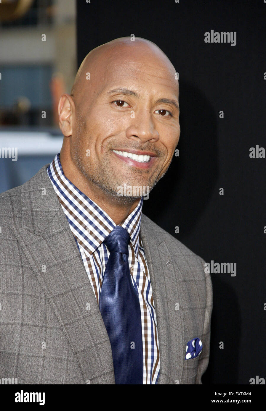 Dwayne Johnson at the Los Angeles premiere of "Hercules" held at the ...