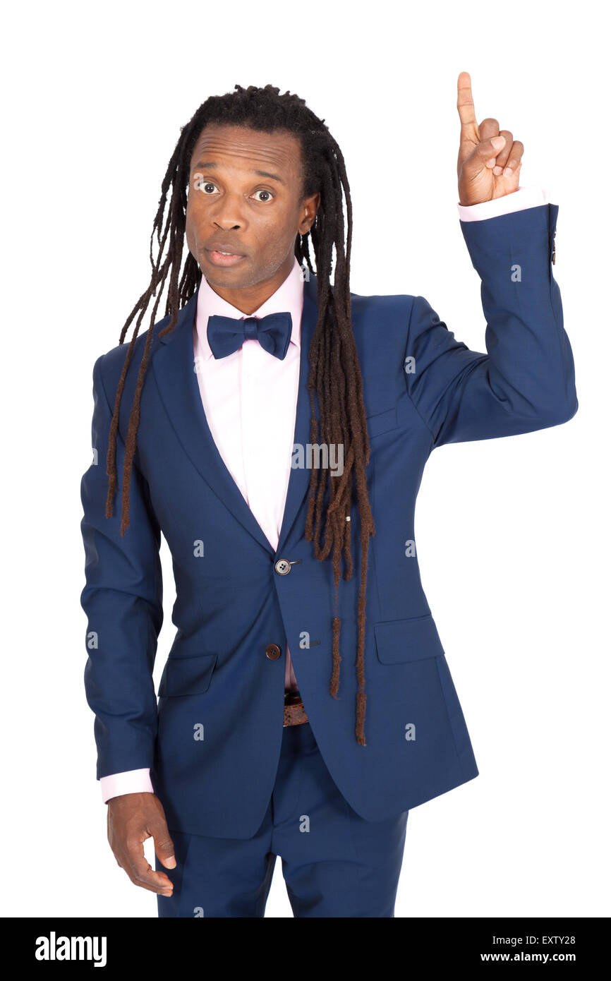 Handsome man with dreadlocks doing different expressions in different ...