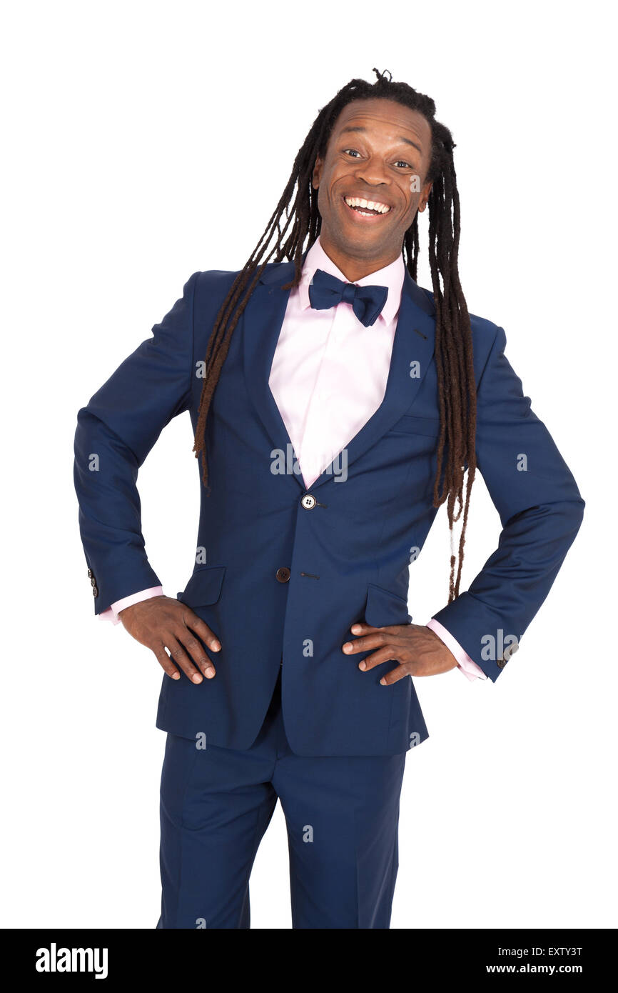 Handsome man with dreadlocks doing different expressions in different ...