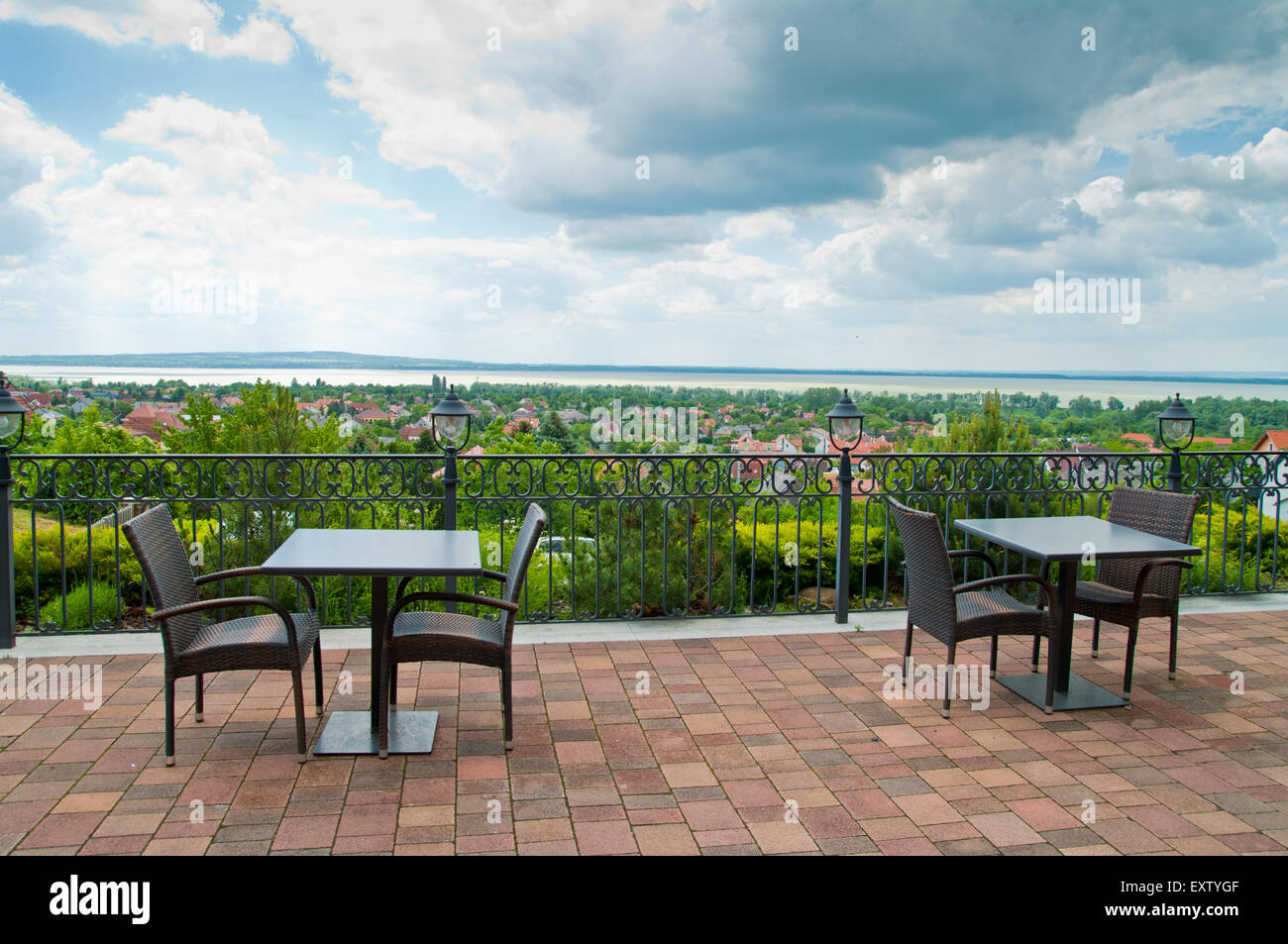 restaurant table outdoor cafe dining dinner chair resort furniture ...