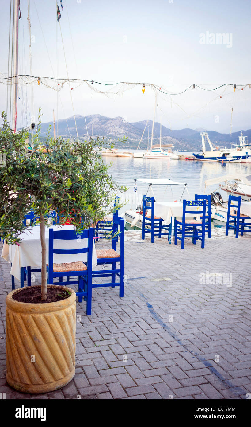 Lefkada restaurant view hi-res stock photography and images - Alamy