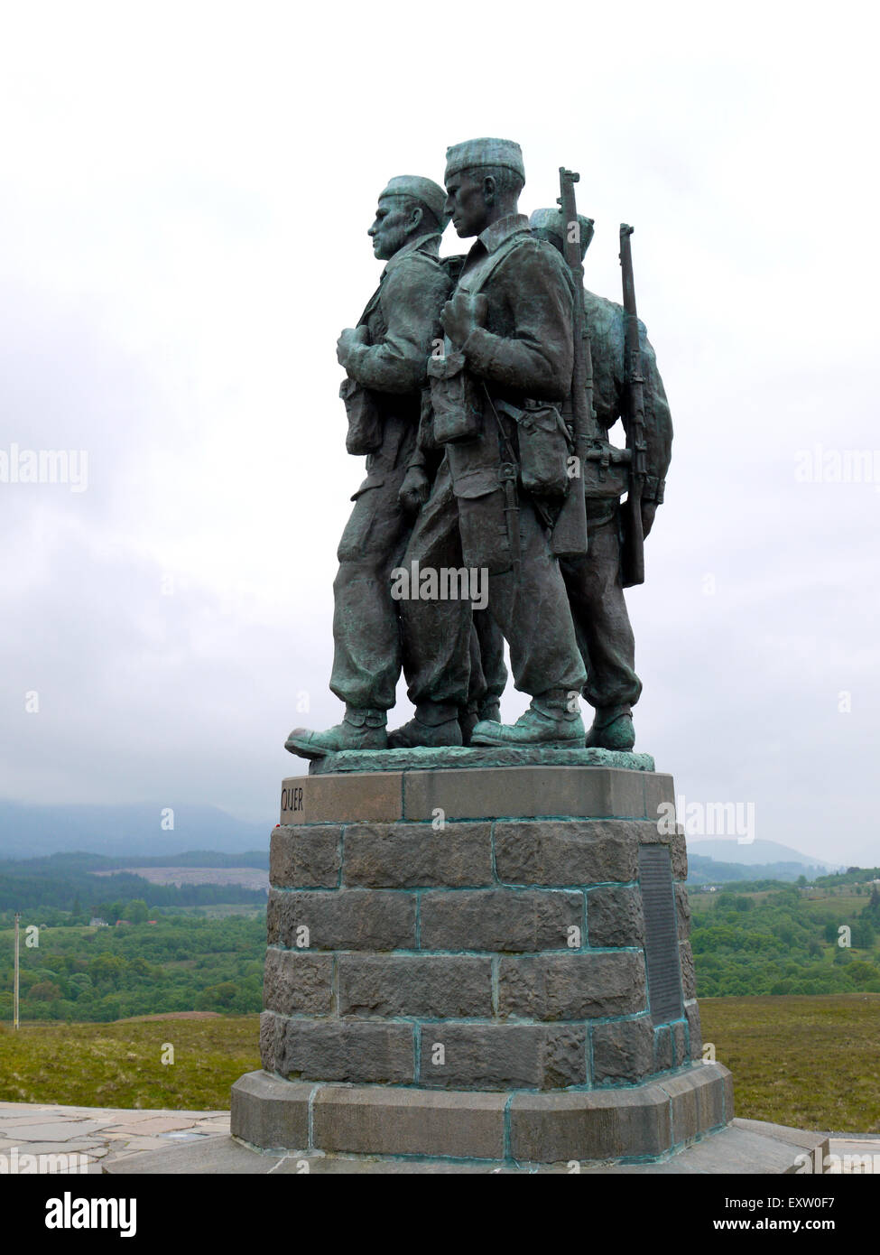 Commando War monument, Spean Bridge, Fort William, Scotland, UK Stock ...