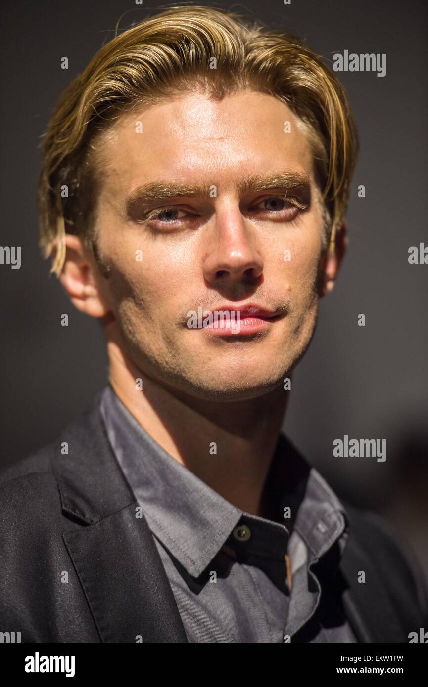 New York, NY, USA. 16th July, 2015. Caleb Lane, at Parke & Ronen Spring ...