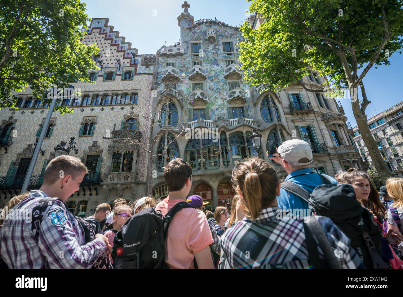 renovated Casa Batllo building (called House of Bones) designed by ...