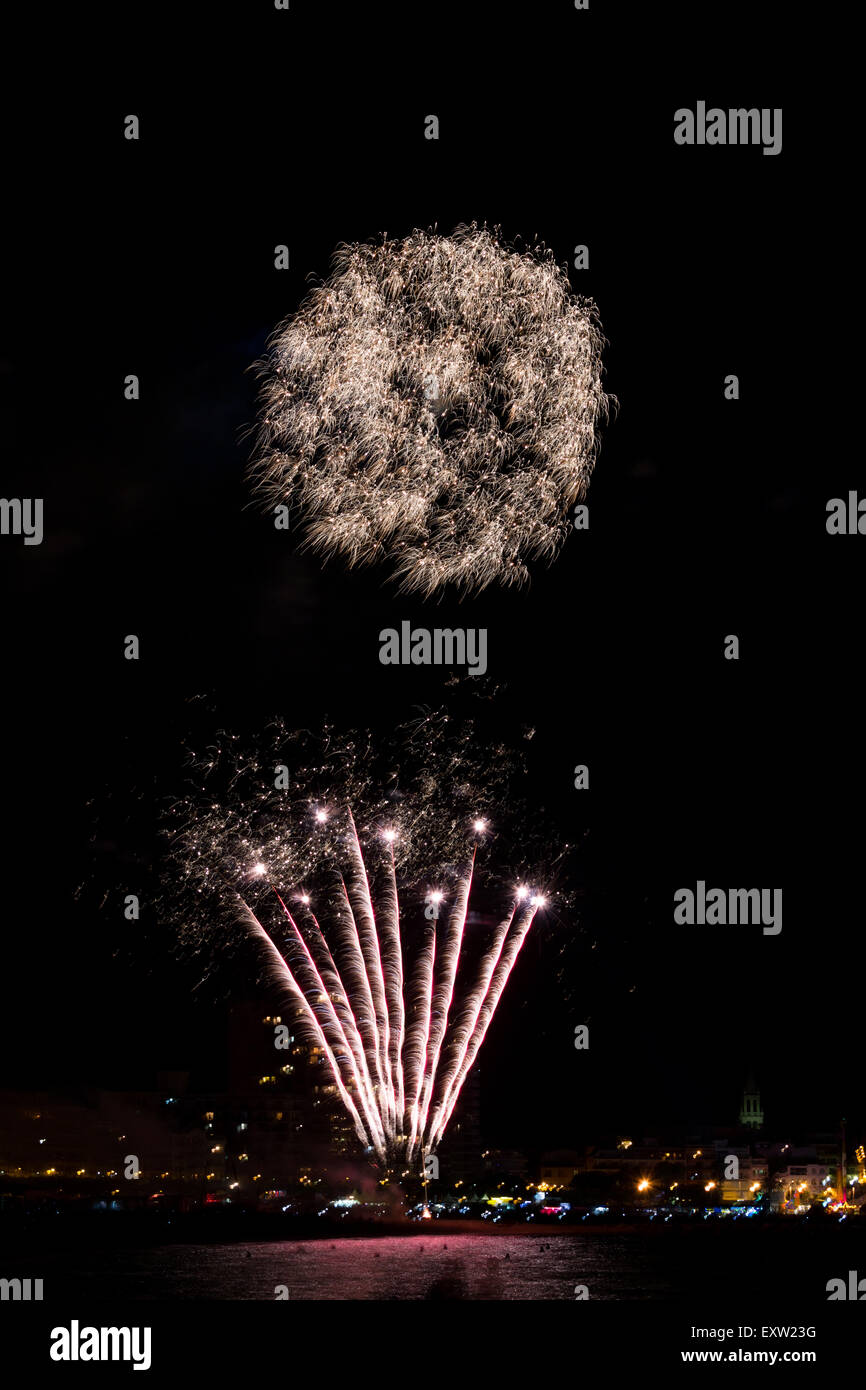 Fireworks light up the sky Stock Photo - Alamy