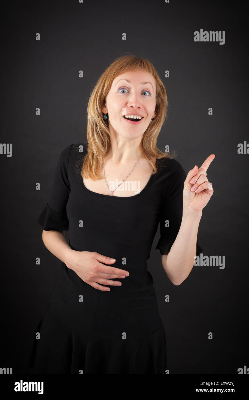 beautiful woman doing different expressions in different sets of ...