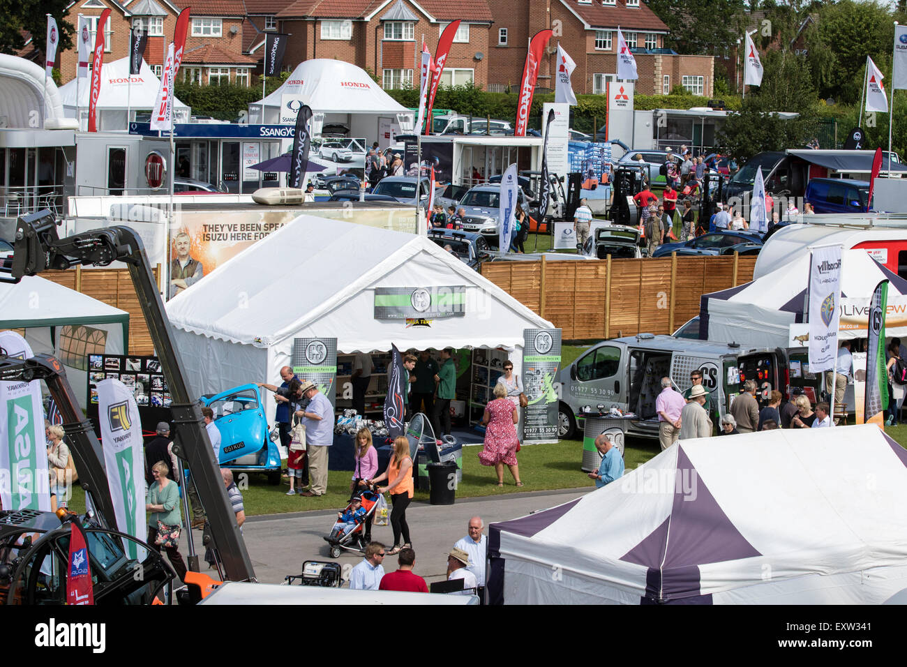 Harrogate, North Yorkshire, UK. 15th July, aerial view of the Great ...
