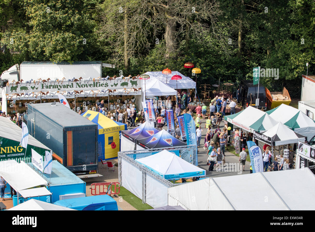 Harrogate, North Yorkshire, UK. 15th July, aerial view of the Great ...
