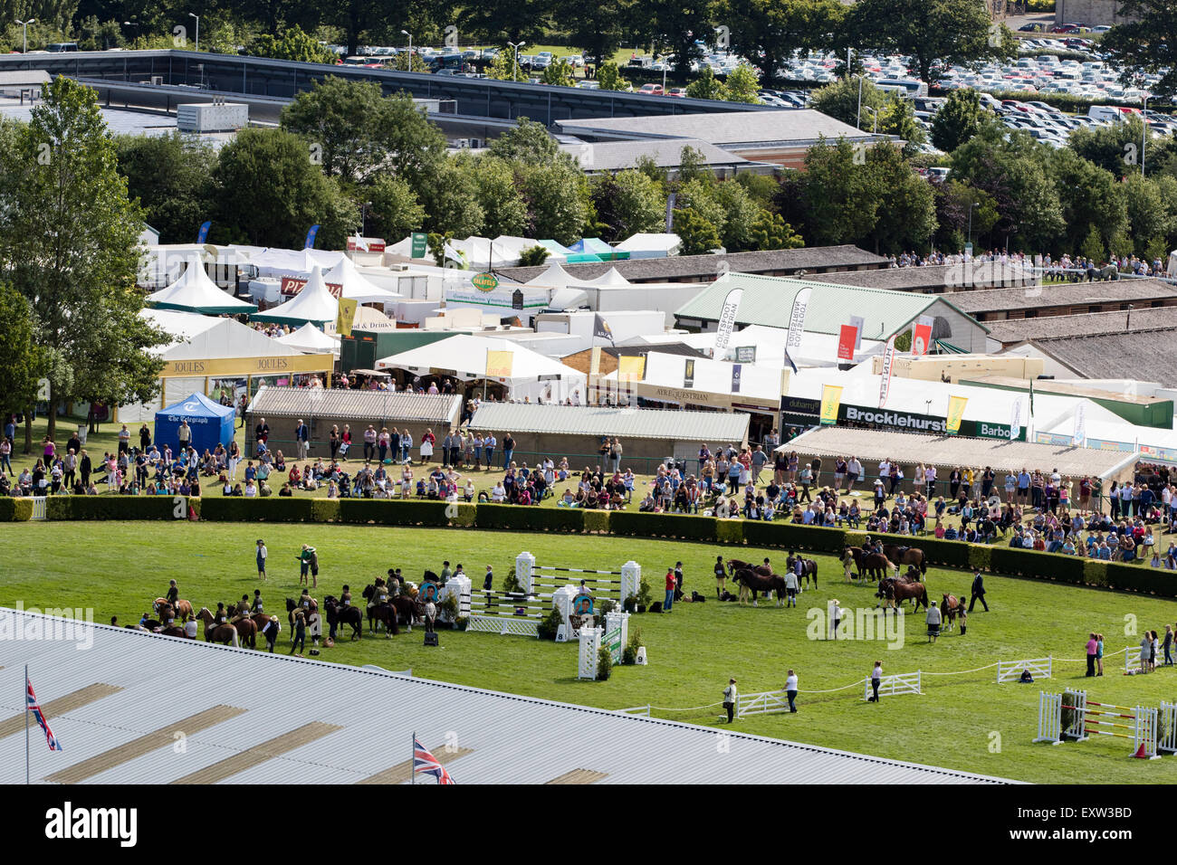 Harrogate, North Yorkshire, UK. 15th July, aerial view of the Great ...