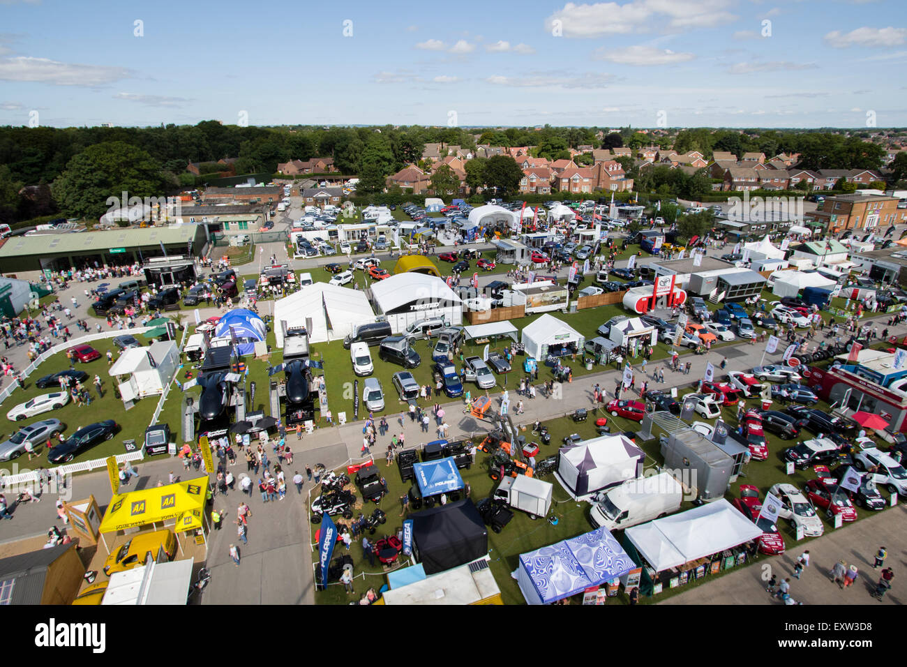 Harrogate, North Yorkshire, UK. 15th July, aerial view of the Great ...