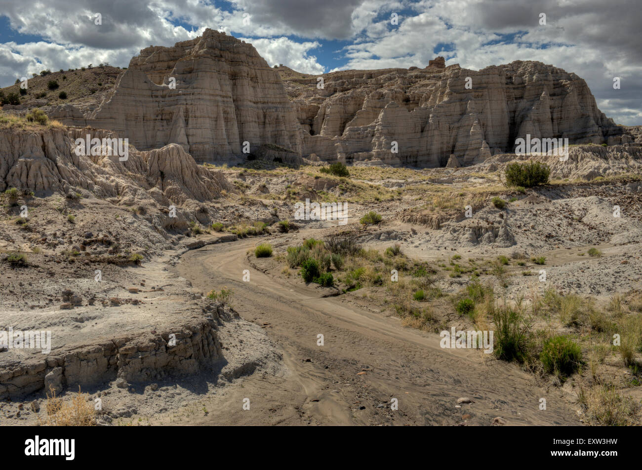 Badlands in Arroyo Blanco, just outside of Abiquiu, New Mexico Stock ...