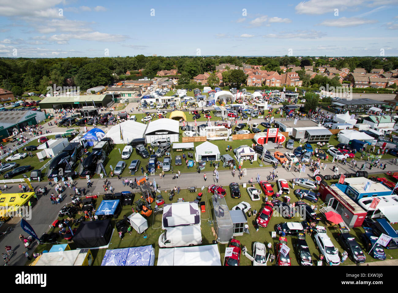 Harrogate, North Yorkshire, UK. 15th July, aerial view of the Great ...