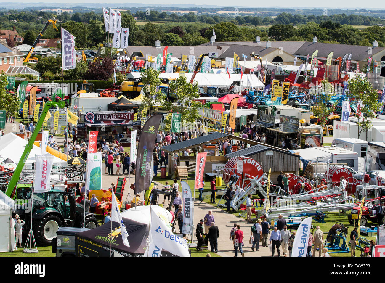 Harrogate, North Yorkshire, UK. 15th July, aerial view of the Great ...