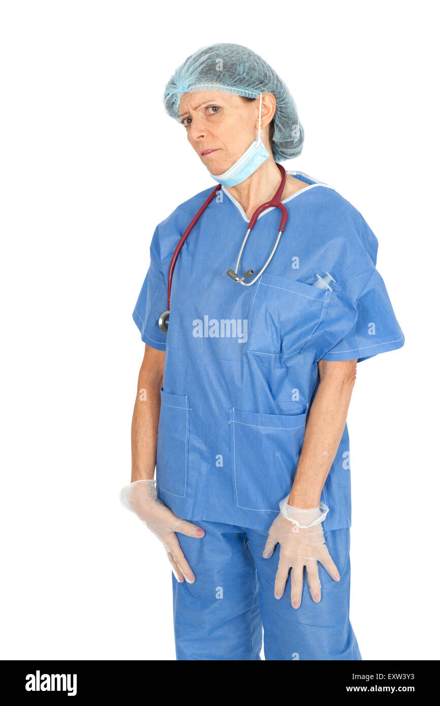 Close up sad doctor in hi-res stock photography and images - Alamy