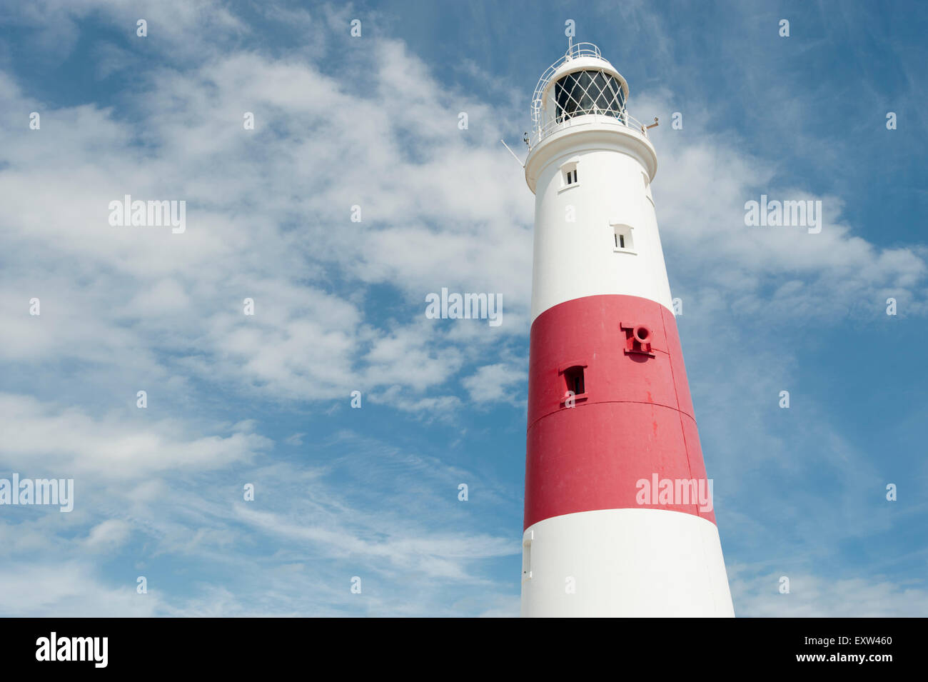 Trinity House Lighthouse at the southern end of Portland Bill in Dorset ...