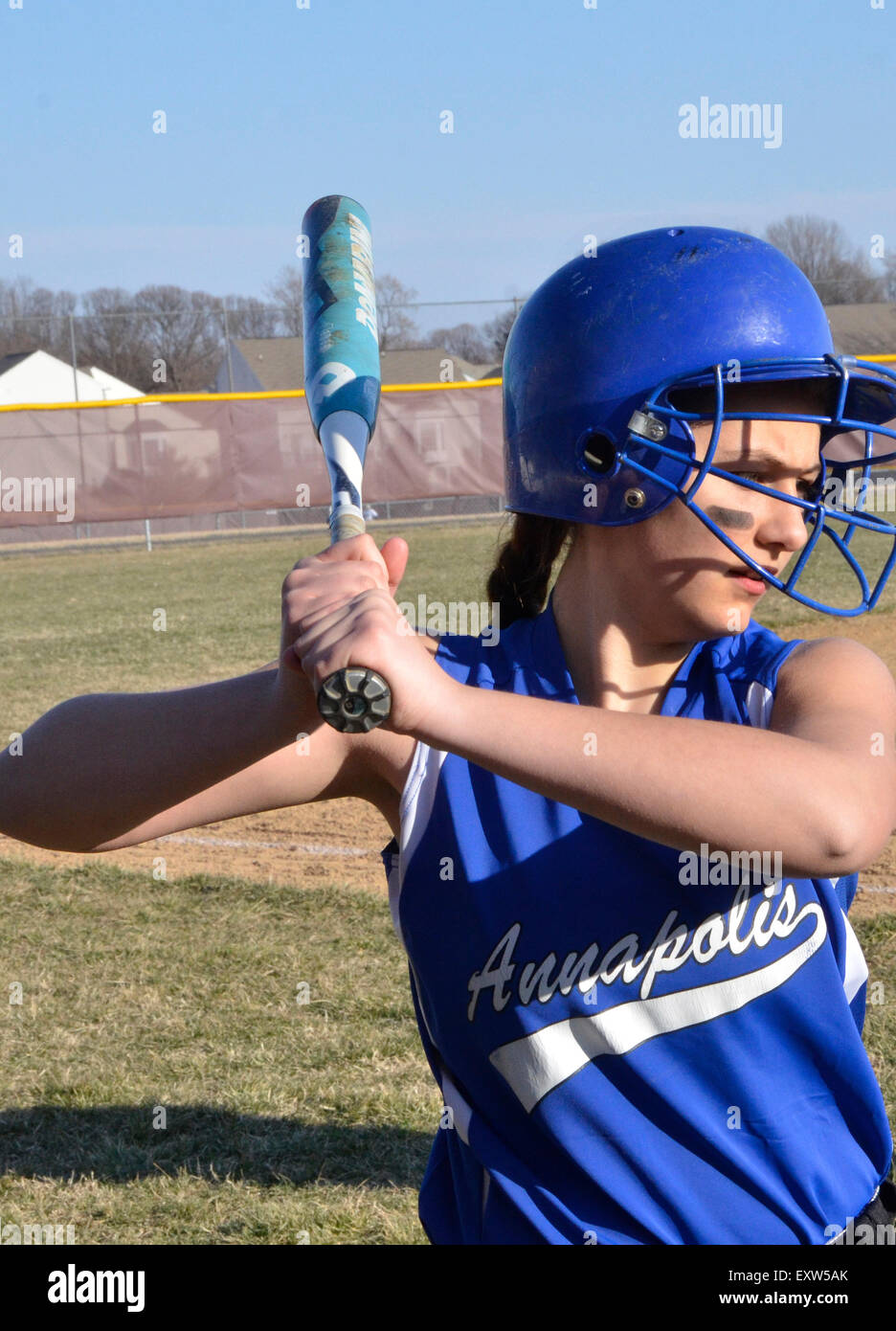 Softball batter high school hi-res stock photography and images - Alamy