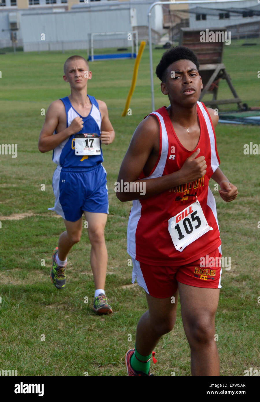 Runners in a track meet Stock Photo - Alamy