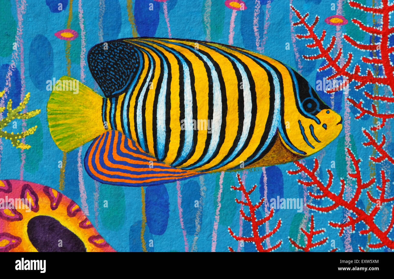 Regal Angelfish Drawing