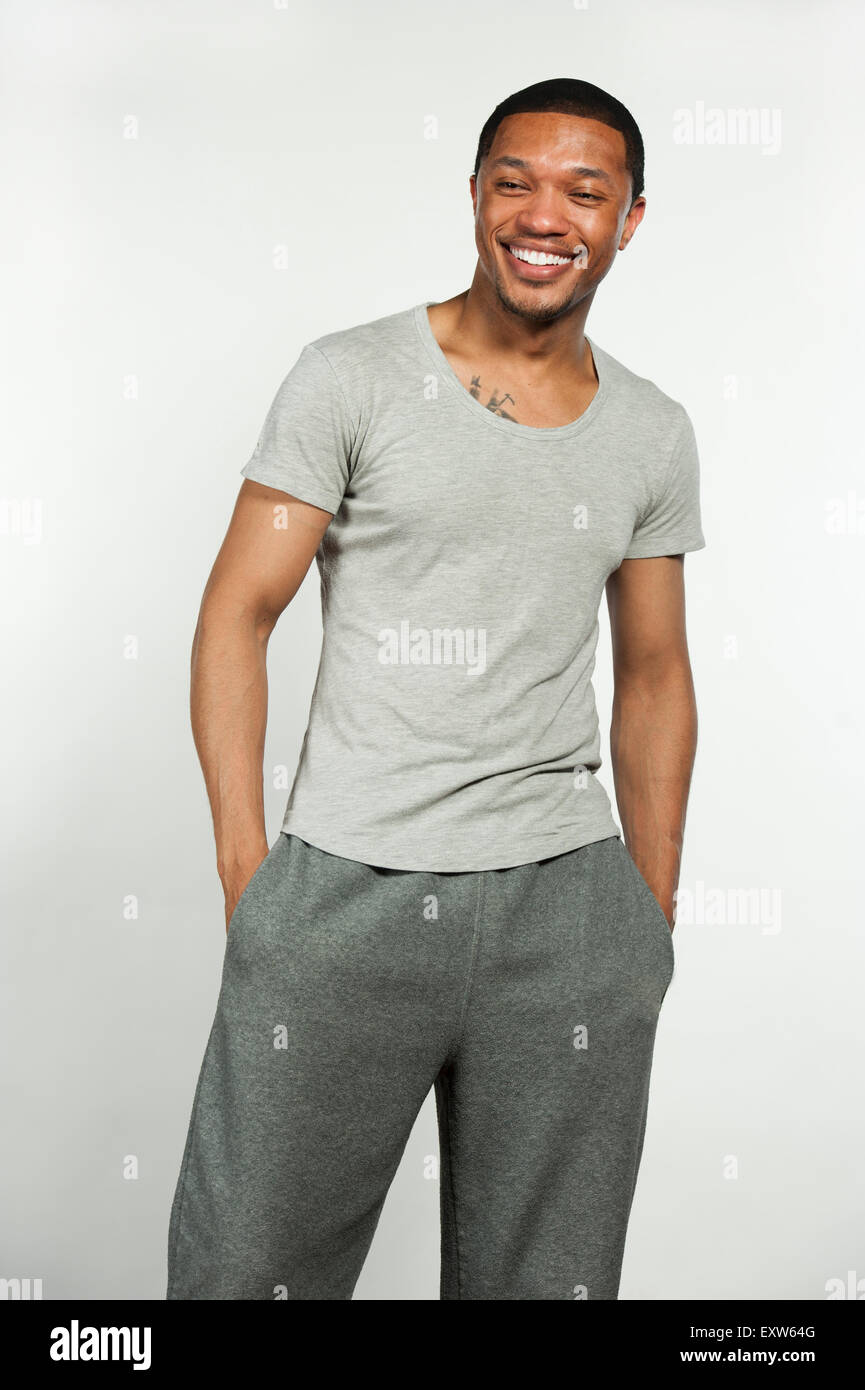 Black Male Workout Ready Stock Photo - Alamy