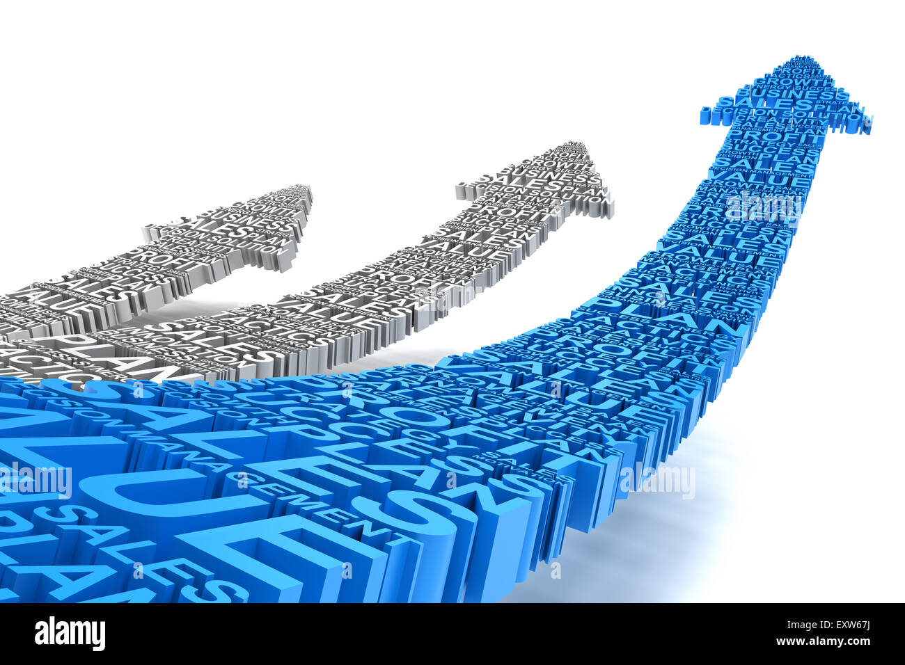 Blue arrow up business hi-res stock photography and images - Alamy