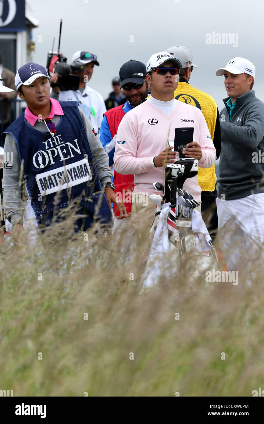 Fife, Scotland, UK. 16th July, 2015. (L-R) Daisuke Shindo, Hideki ...