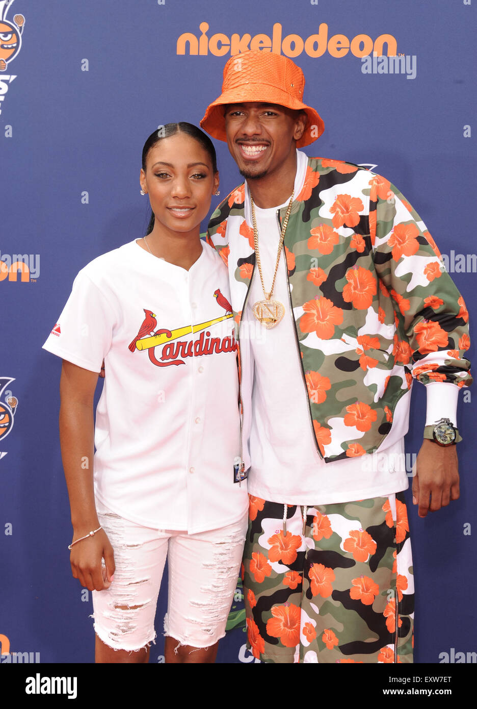 Los Angeles, California, USA. 16th July, 2015. Mo'ne Davis, Nick Cannon ...