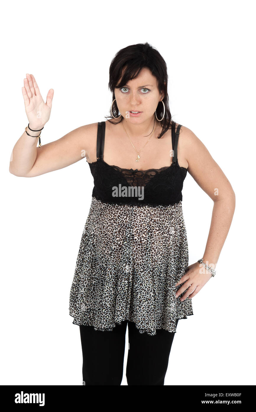 Beautiful woman doing different expressions in different sets of ...