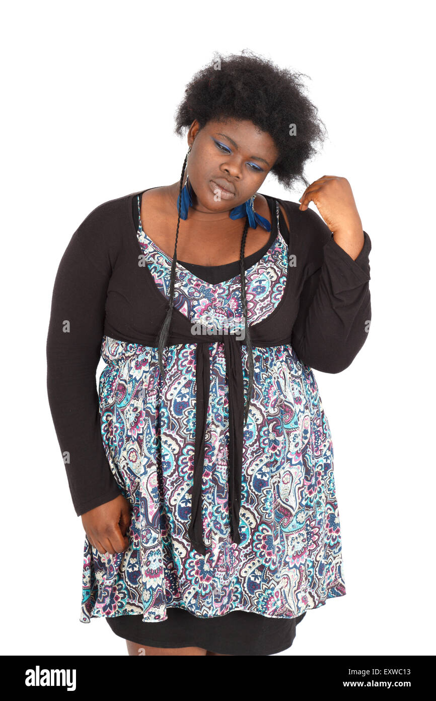 Beautiful black woman doing different expressions in different sets of ...