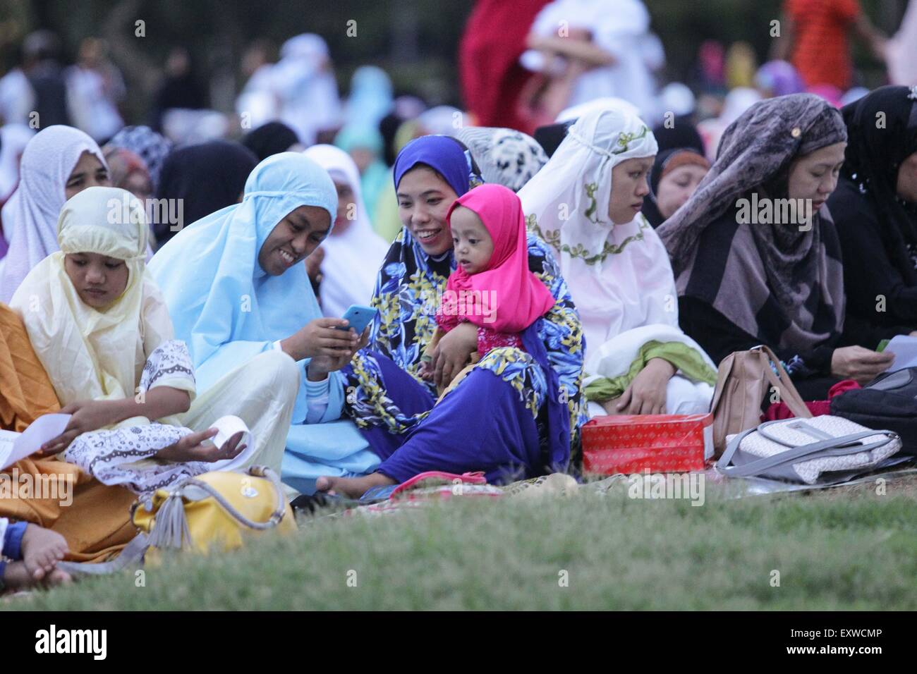 Manila, Philippines. 17th July, 2015. Filipino Muslims gather at the ...