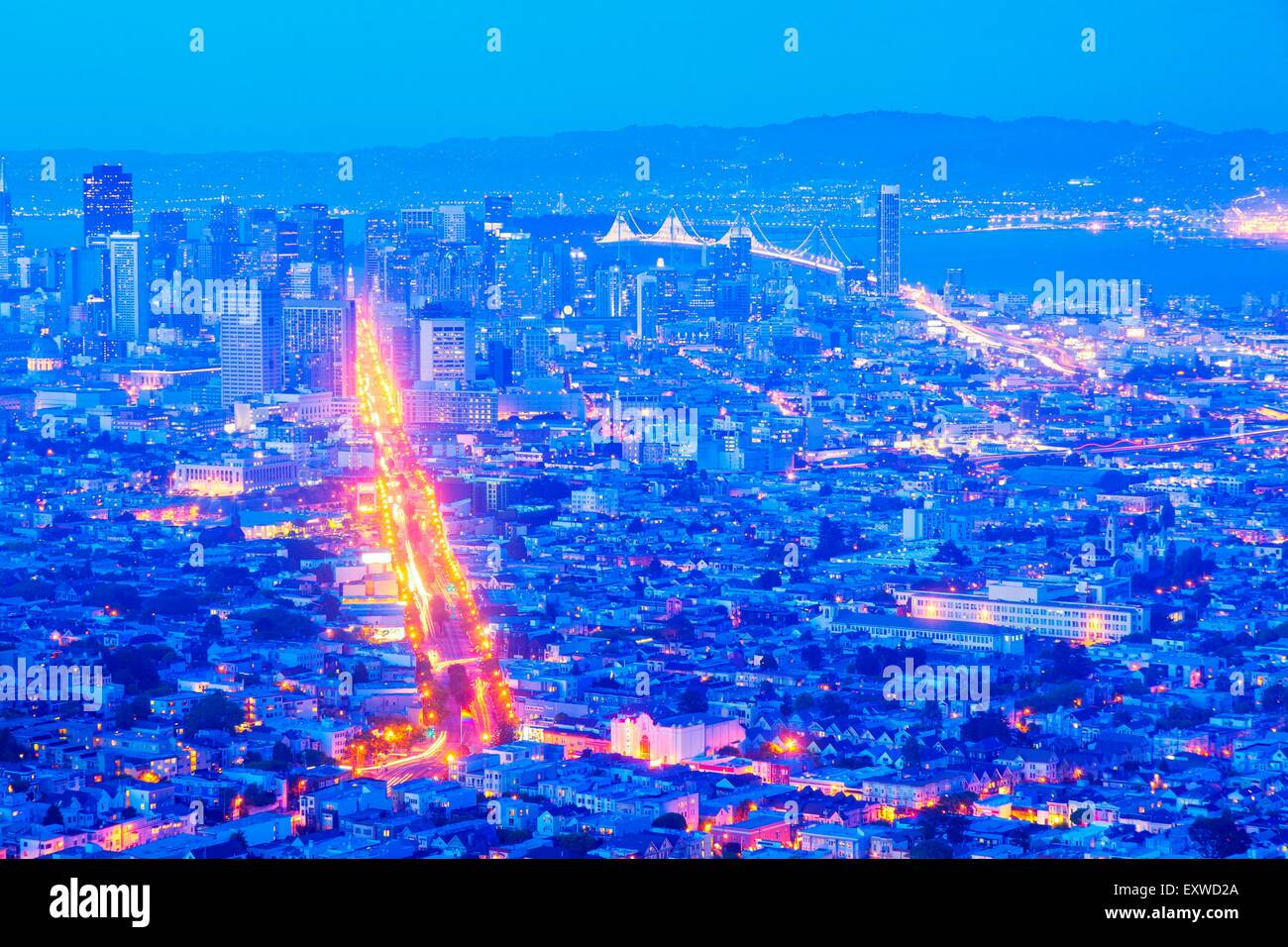 San Francisco - Oakland Bay Bridge, San Francisco, California, USA ...