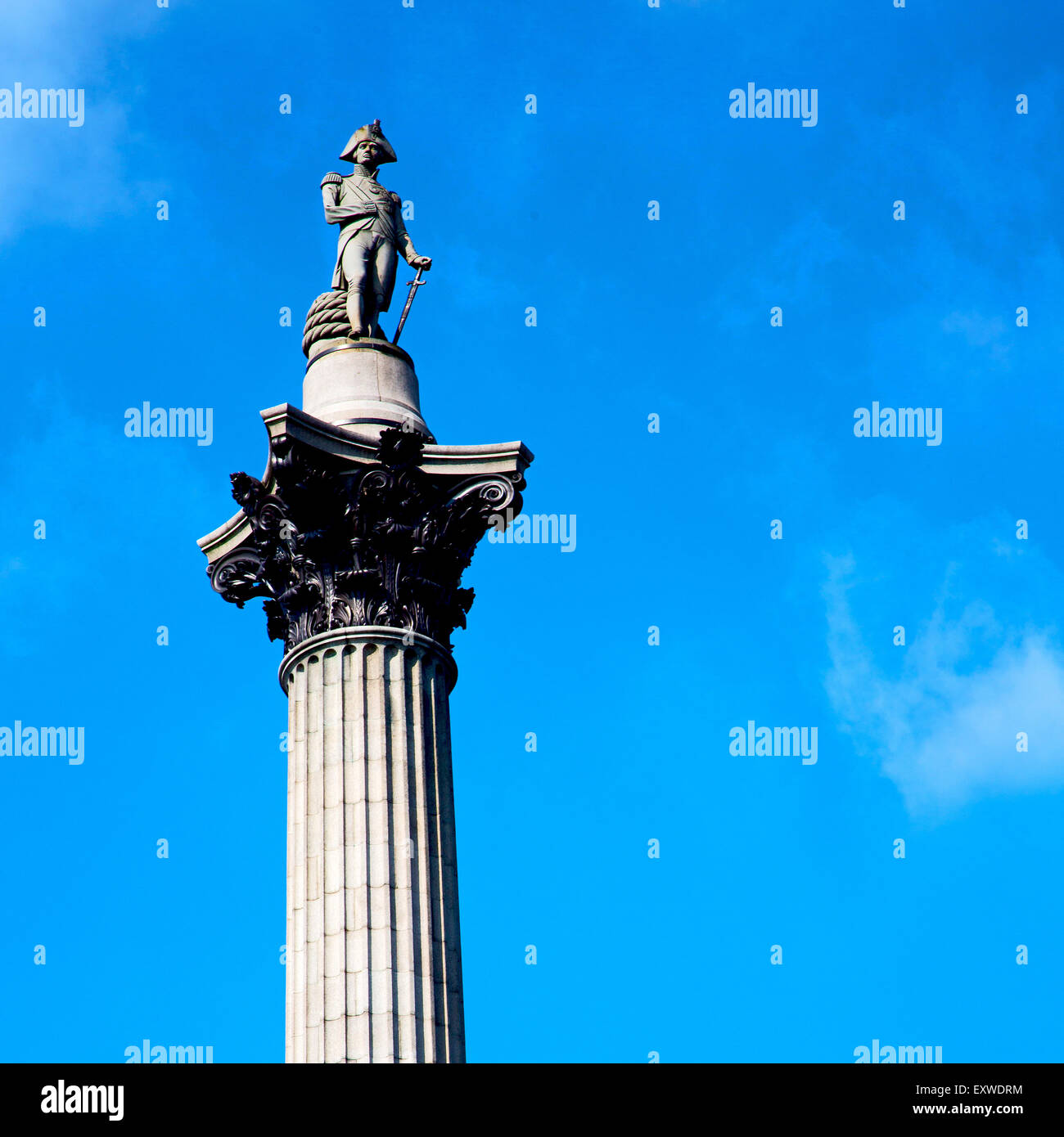 column in london england old architecture and sky Stock Photo - Alamy