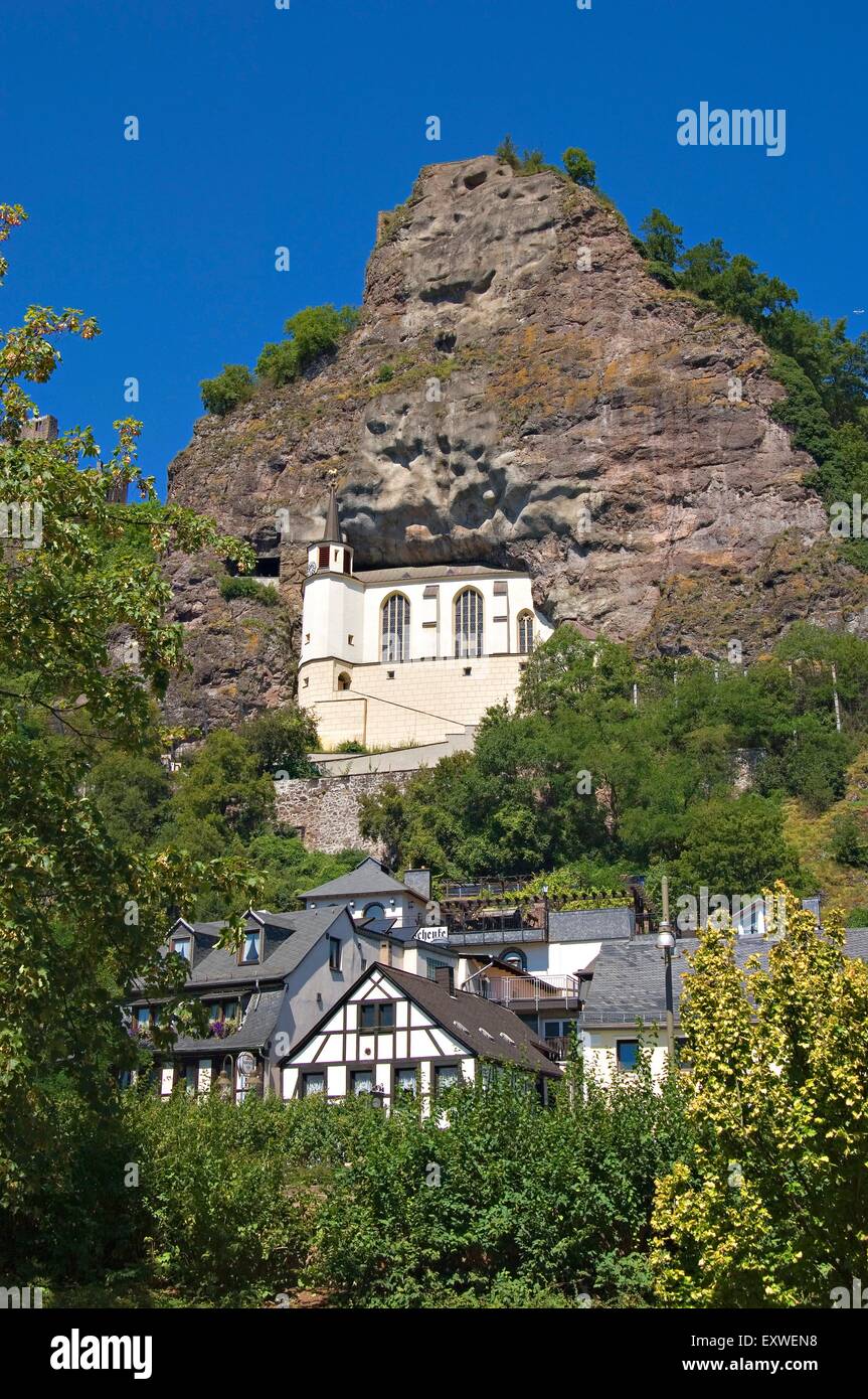 Rock church, Idar-Oberstein, Rhineland-Palatinate, Germany Stock Photo ...
