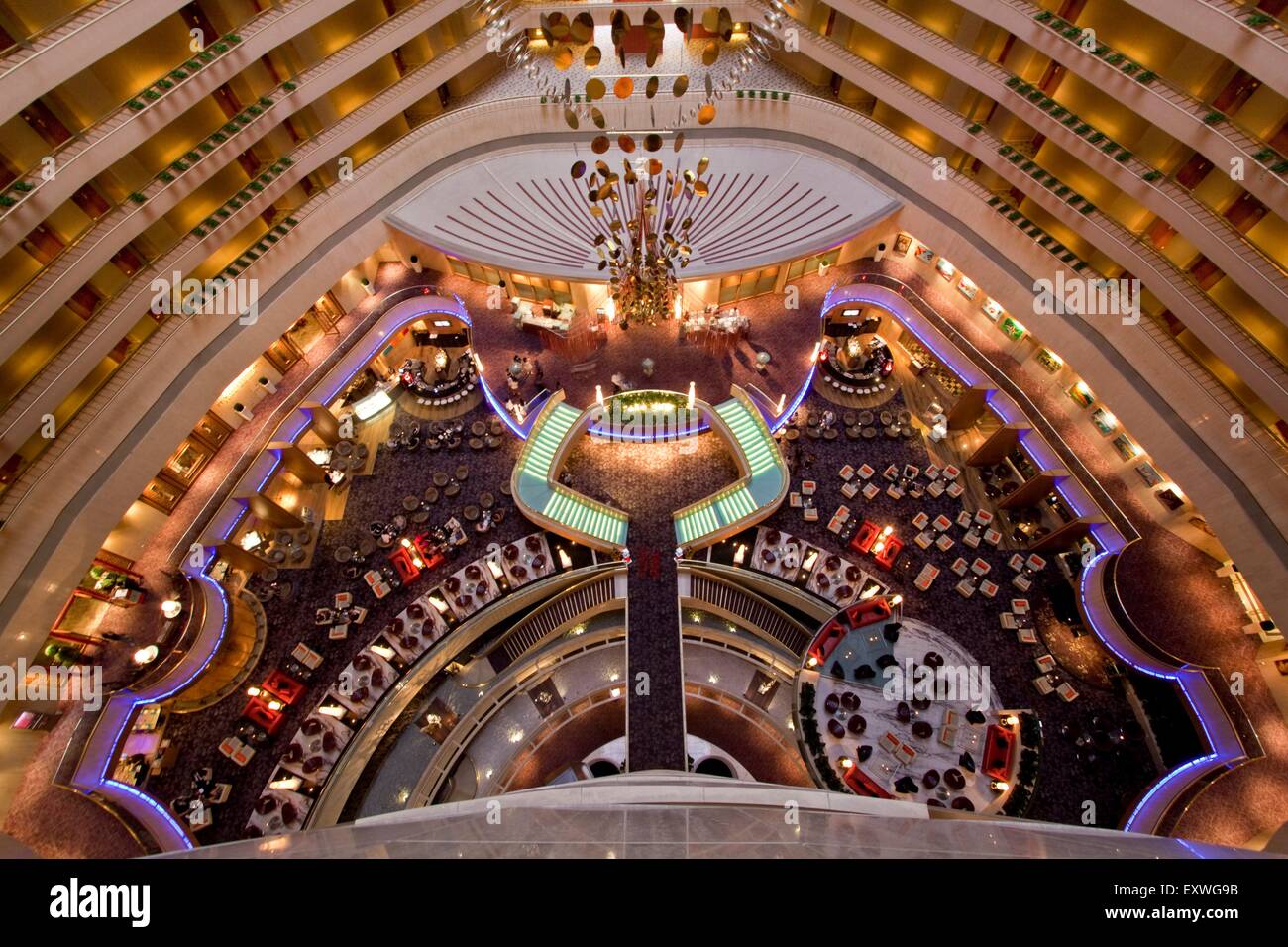 Lobby of the Marina Mandarin, Singapore, Asia Stock Photo - Alamy