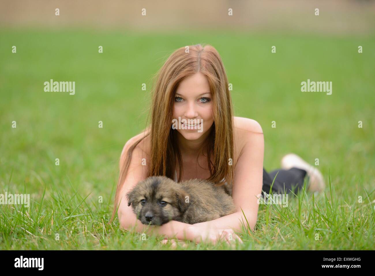 Human head in grass hi-res stock photography and images - Alamy