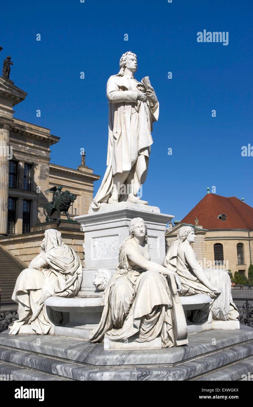 Schiller Monument,Berlin, Germany Stock Photo - Alamy
