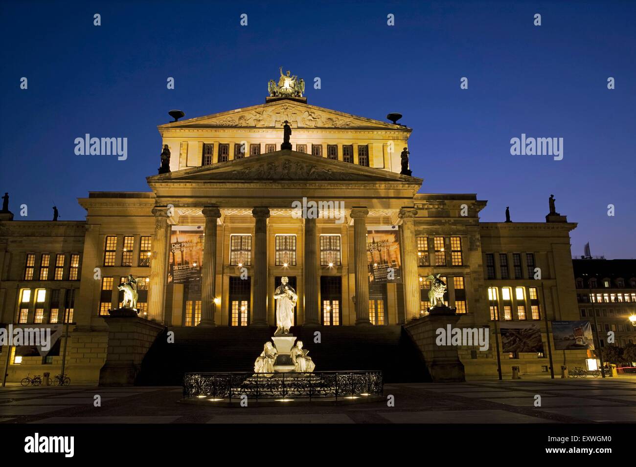 Konzerthaus Berlin at night, Germany Stock Photo - Alamy