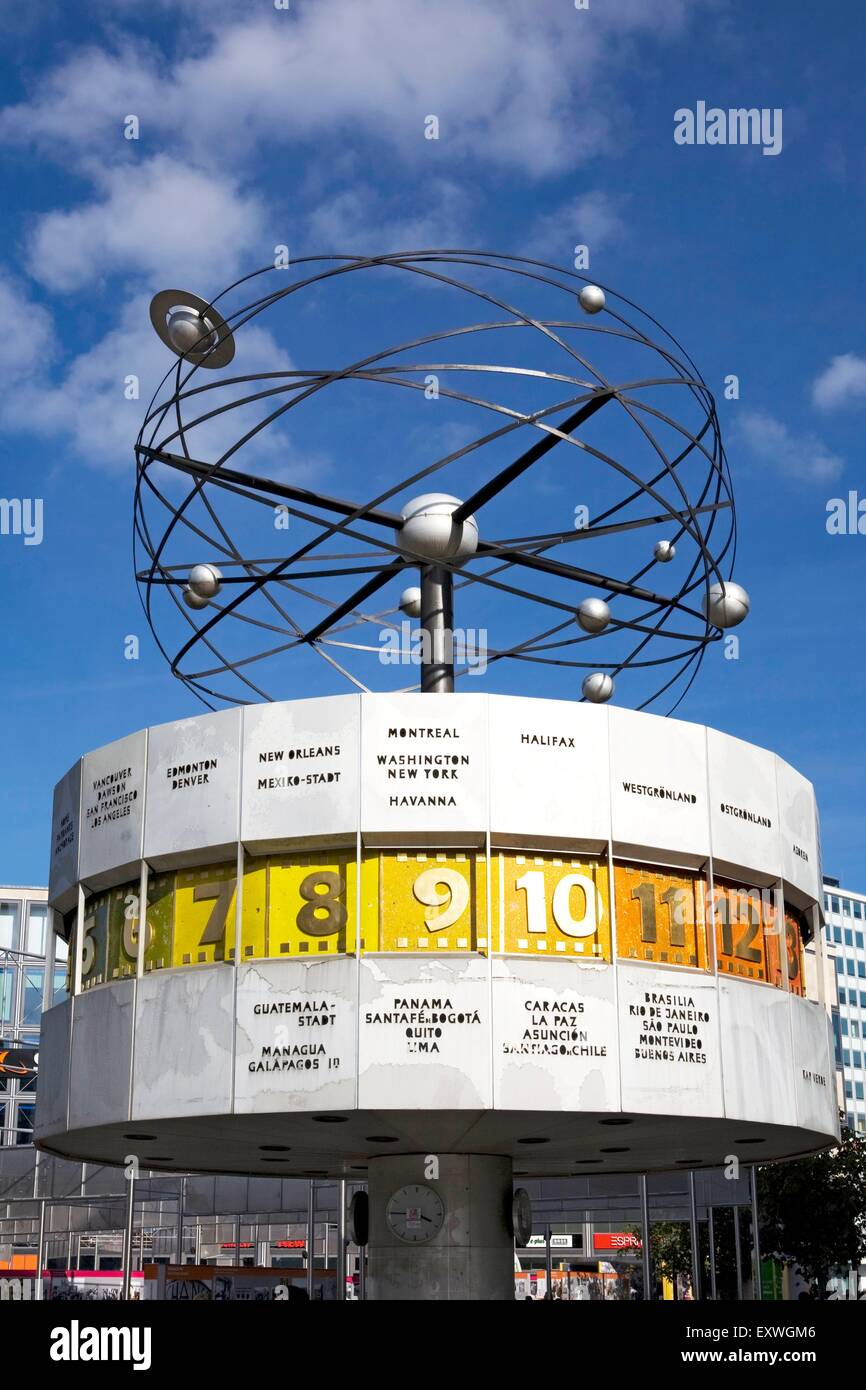 Worldtime clock alexanderplatz hi-res stock photography and images - Alamy