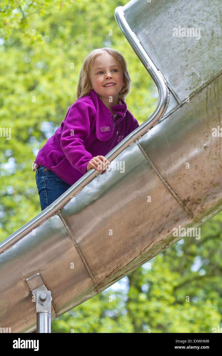Girls On Slide High Resolution Stock Photography and Images - Alamy