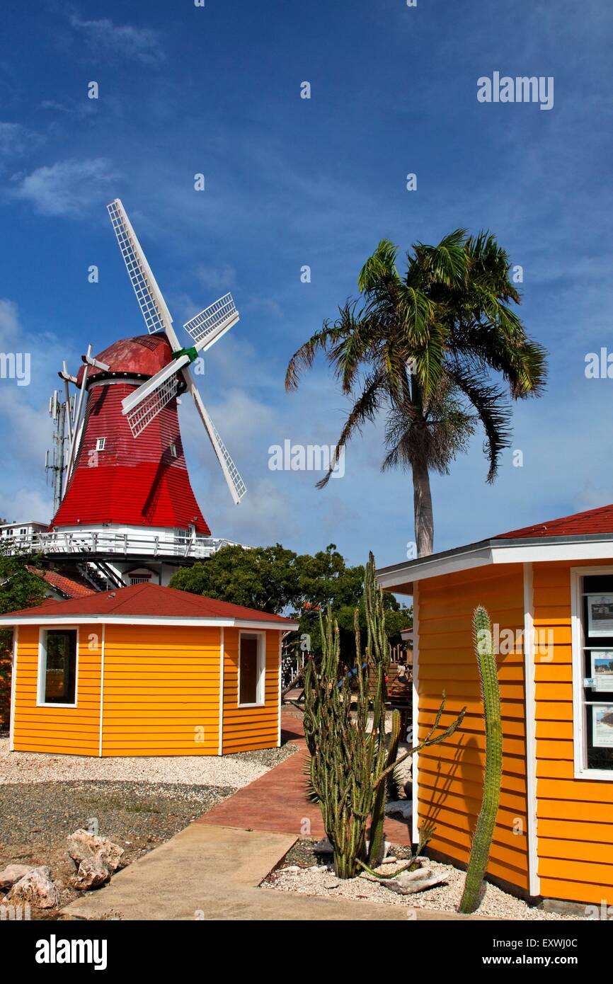 Traditional windmill, Aruba, Caribbean Stock Photo - Alamy
