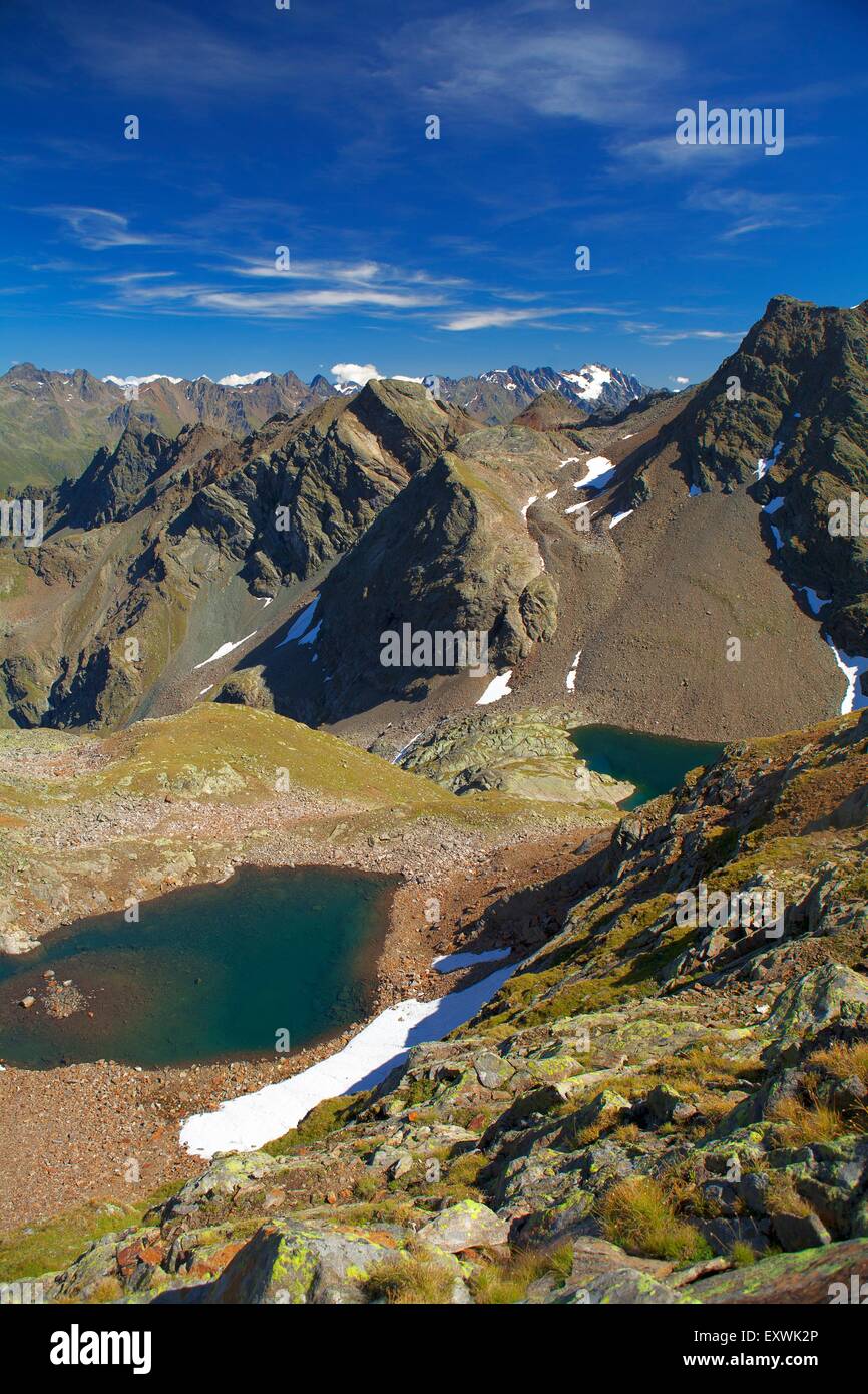 Mountain lakes in Oetztal Alps, Tyrol, Austria Stock Photo - Alamy
