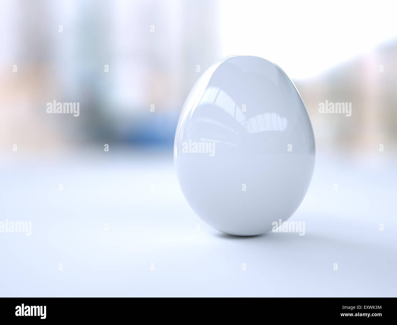 Shiny white egg Stock Photo - Alamy