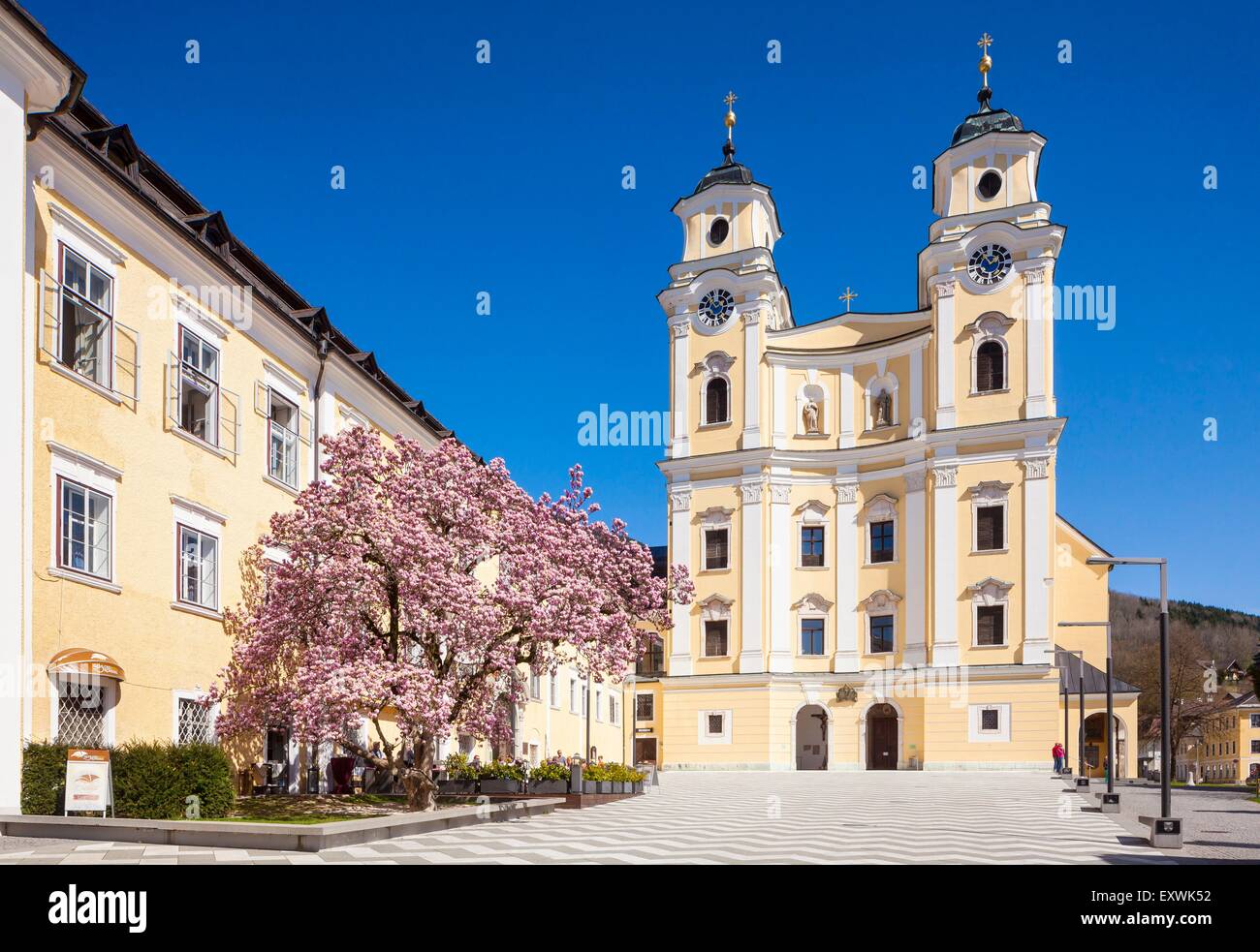 Basilica St. Michael, Mondsee, Upper Austria, Austria Stock Photo - Alamy