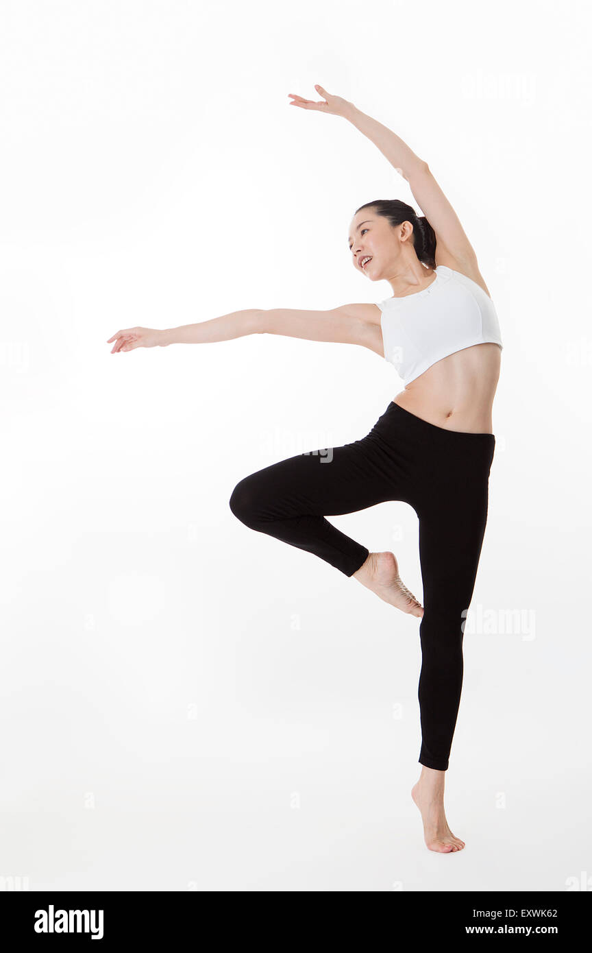 Feet woman standing on tiptoe hi-res stock photography and images - Alamy