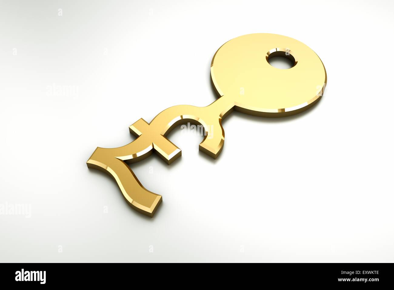 Gold key pound sign hi-res stock photography and images - Alamy