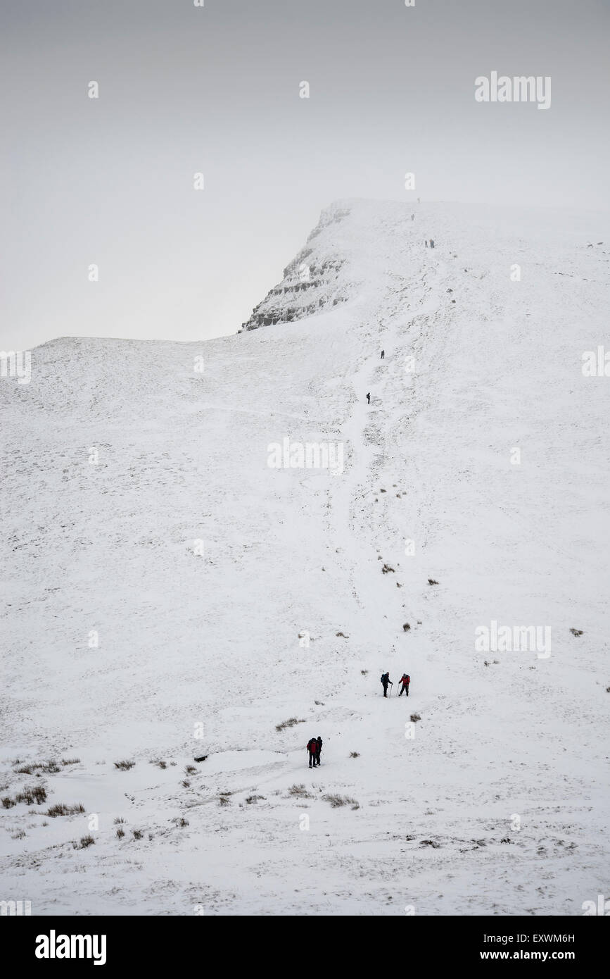 Stunning landscape views from top of deep snow covered mountains in ...