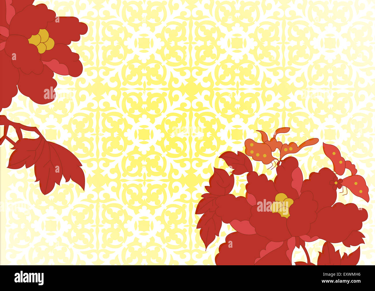 Auspicious Patterns, Chinese Style, Floral Pattern Stock Photo - Alamy