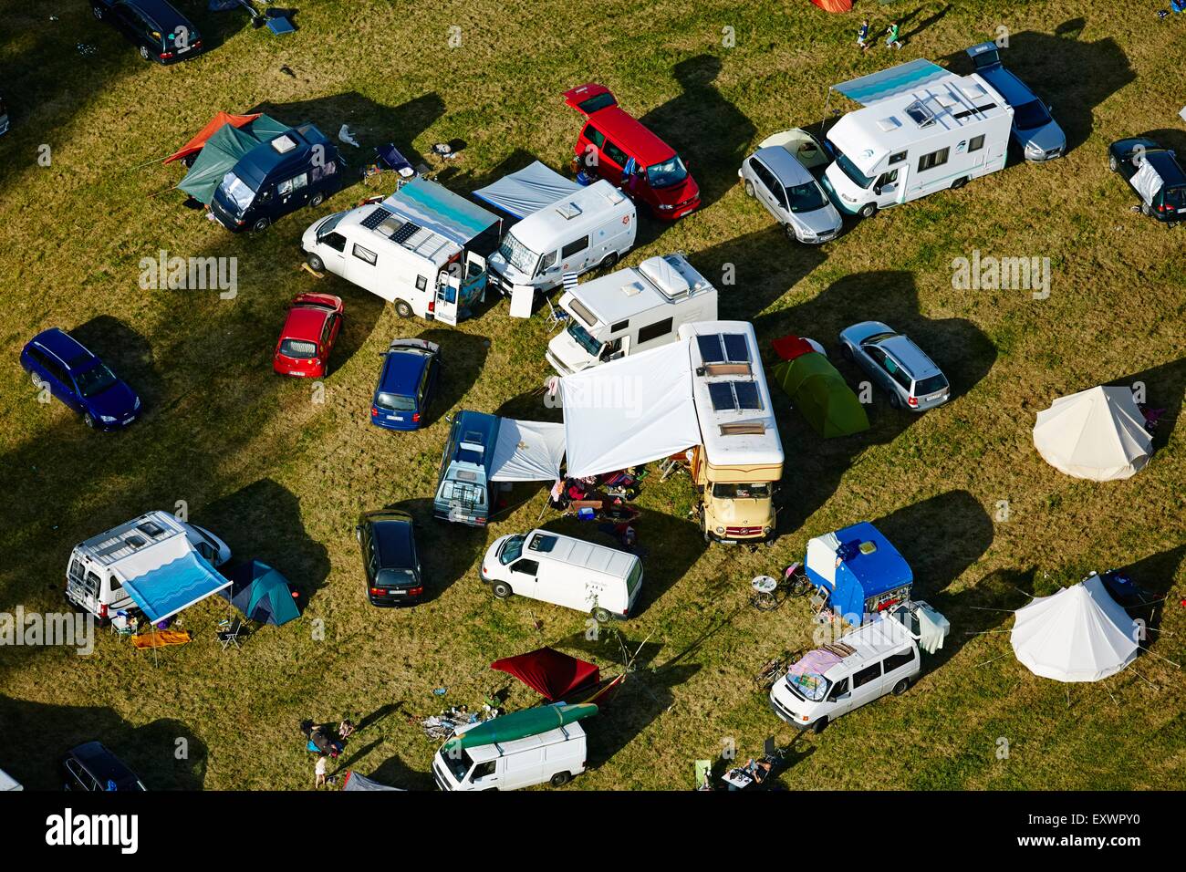 Aerial view on tent camp hi-res stock photography and images - Alamy