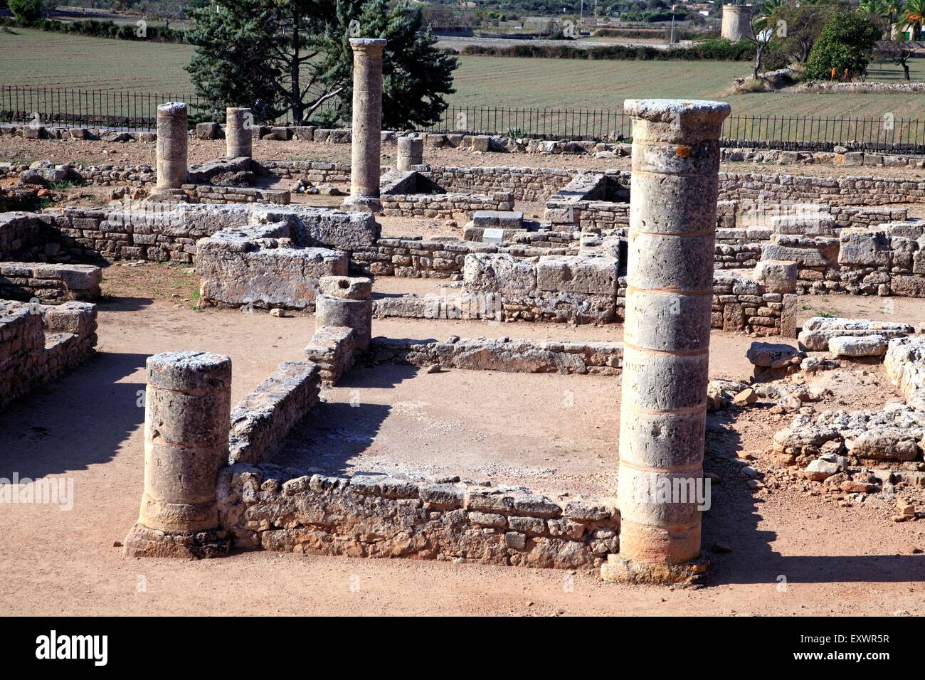 Ruins of Pollentia in Alcudia, Majorca, Spain Stock Photo - Alamy
